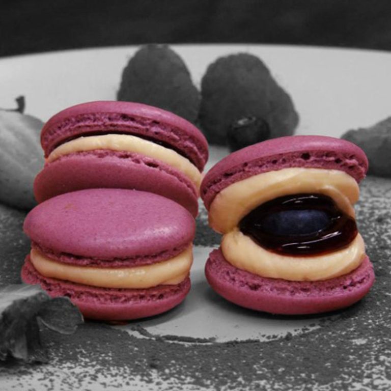 Blueberry Cream Cheese Macaron - Bake With Yen