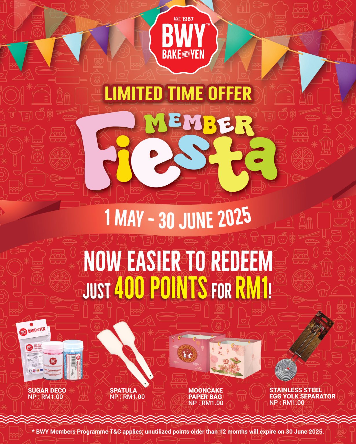 Member Points Fiesta - Bake With Yen